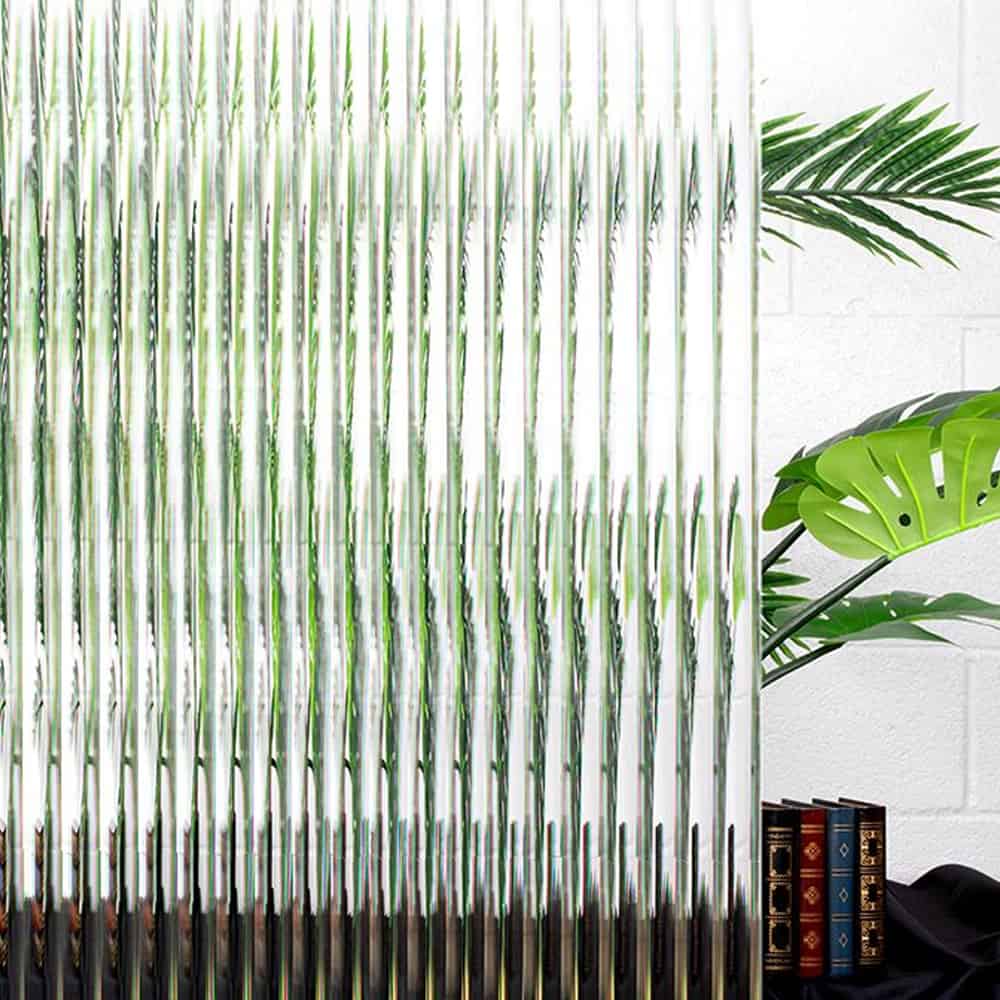 Reeded Glass 12 Window Film Surface Designs