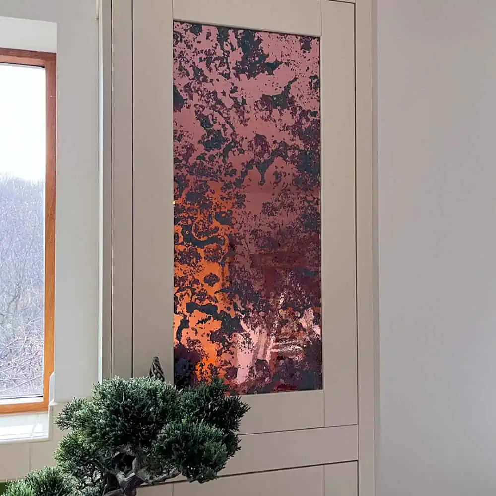 Antique Copper Mirror Window Film - Surface Designs