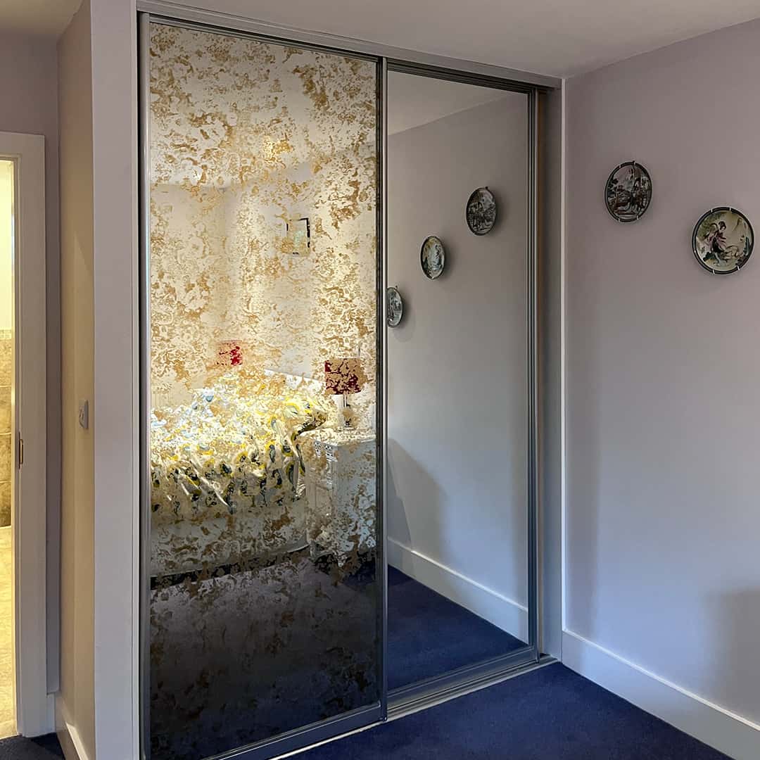 Vintage Gold on Clear Window Film | Surface Designs