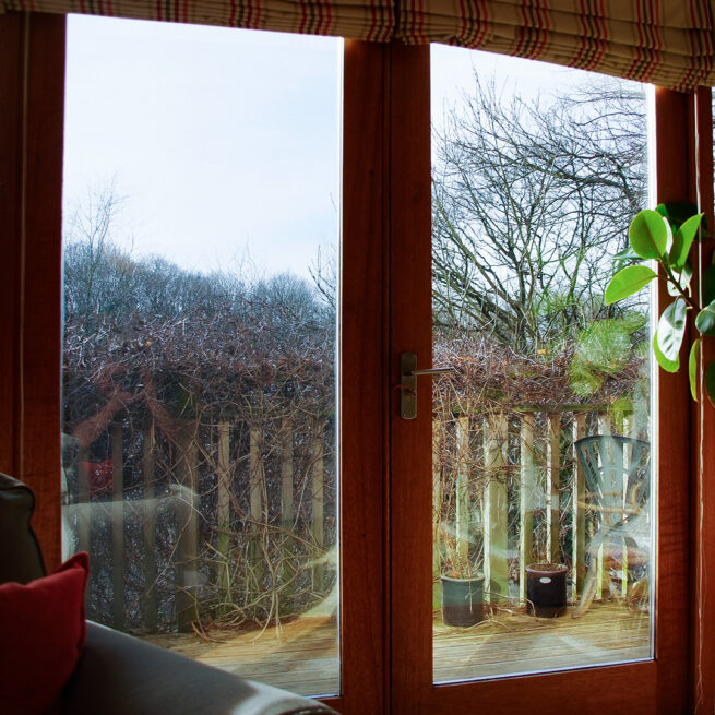 SAMPLE: 35% VLT Silver Solar Control Window Film - Surface Designs