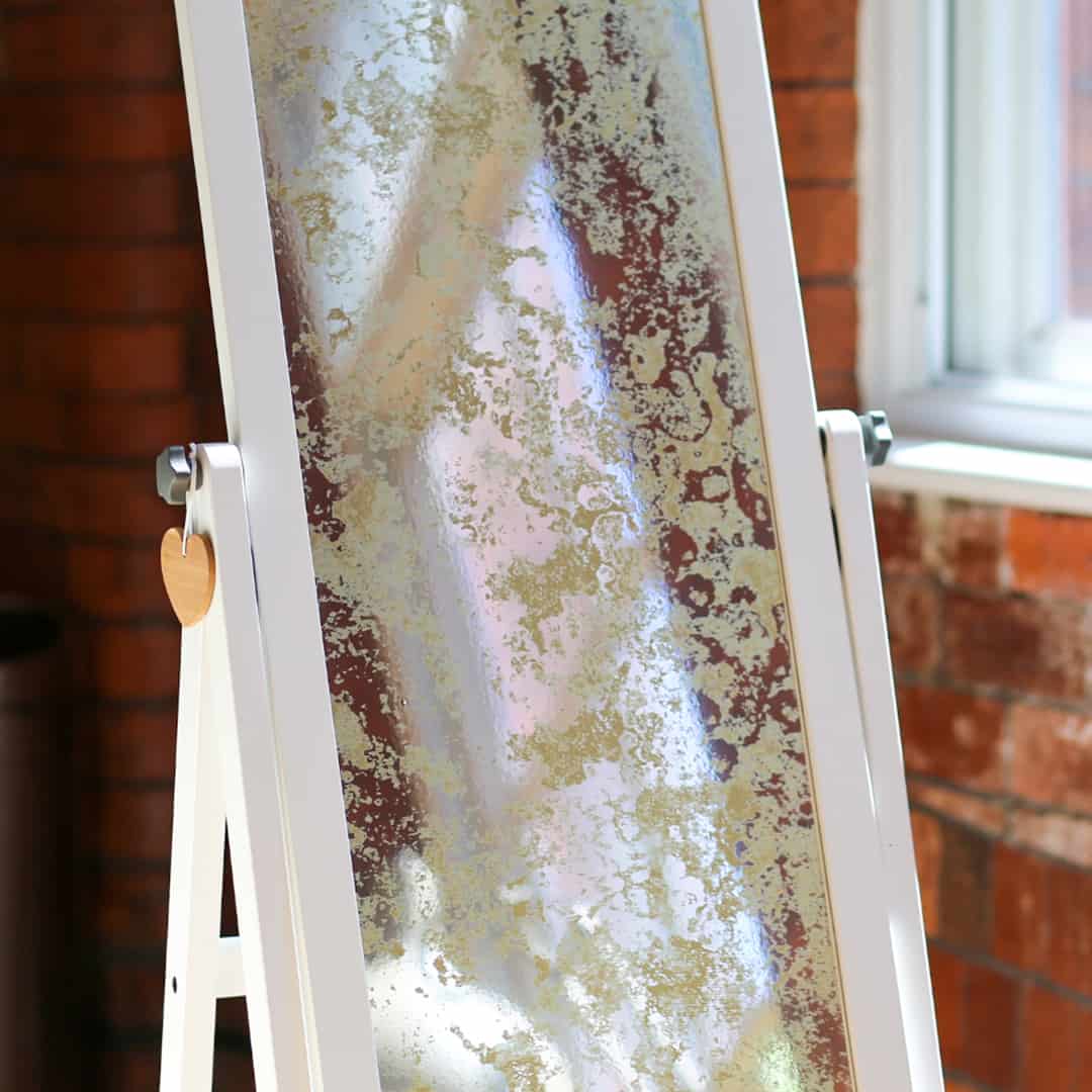 Vintage Gold on Silver Mirror Window Film | Surface Designs