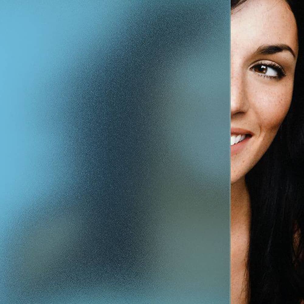 Steel Blue Sandblast Window Film | Surface Designs