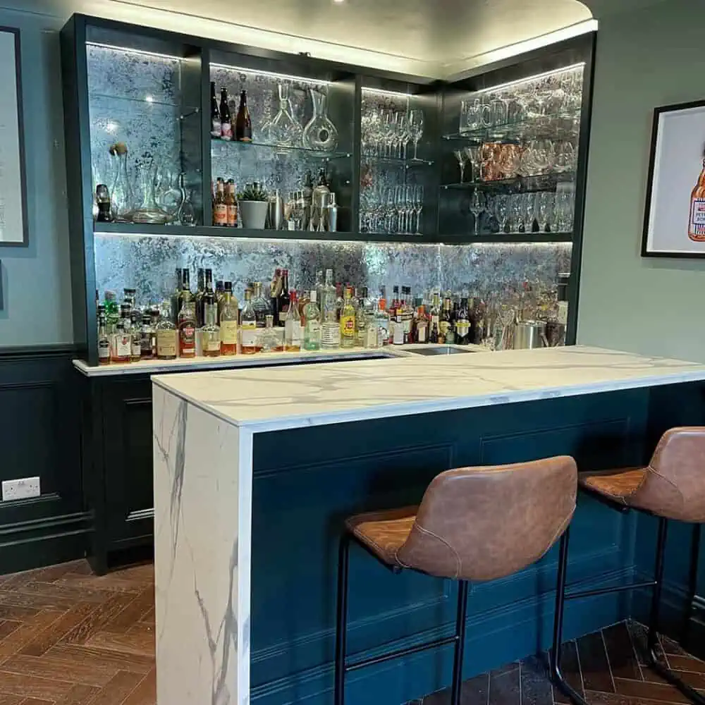 Antique Silver Mirror Window Film - Surface Designs